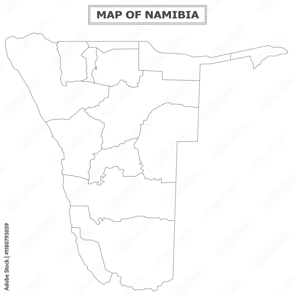 African Countries Geography Political map. Political map of country ...