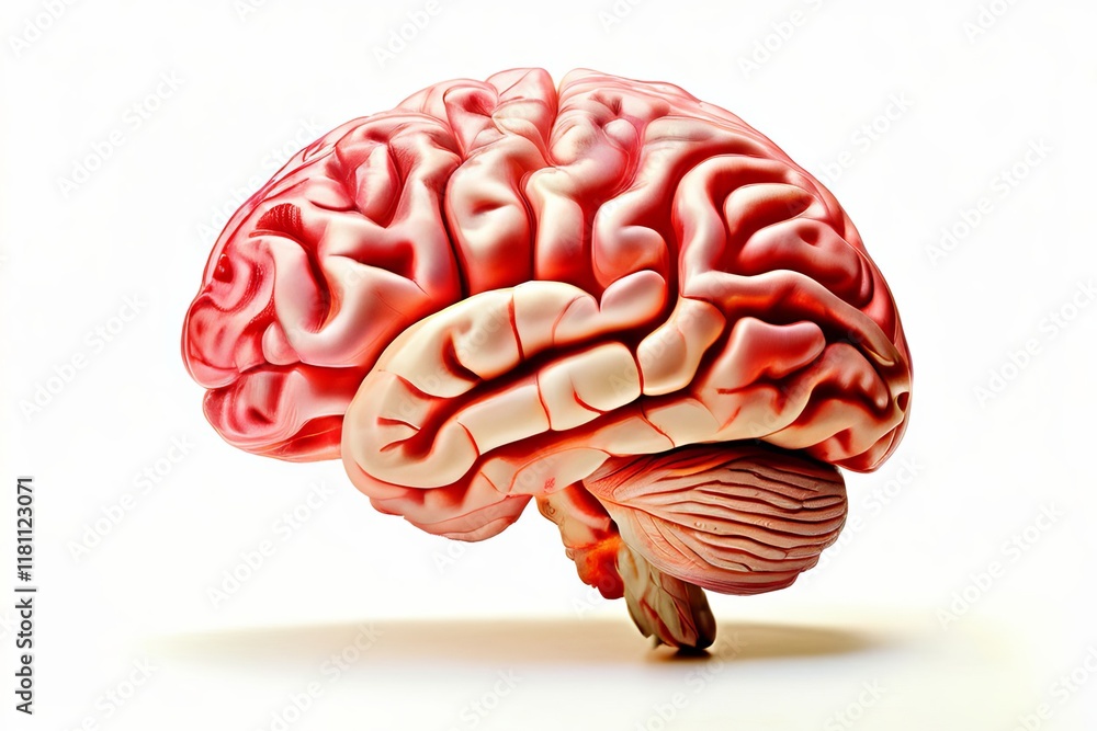 brains visual cortex representation of the occipital lobe proces Stock ...
