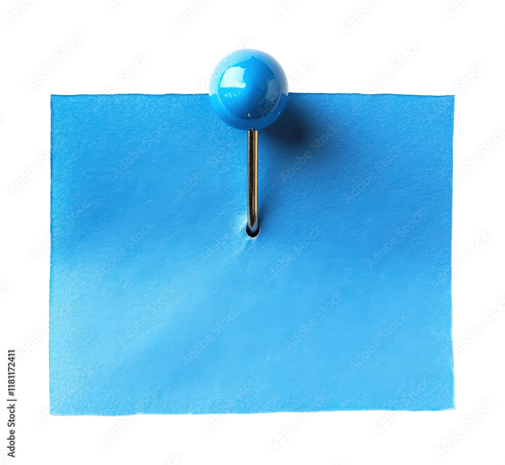 Pinned blue note on office space high fidelity minimalist environment ...