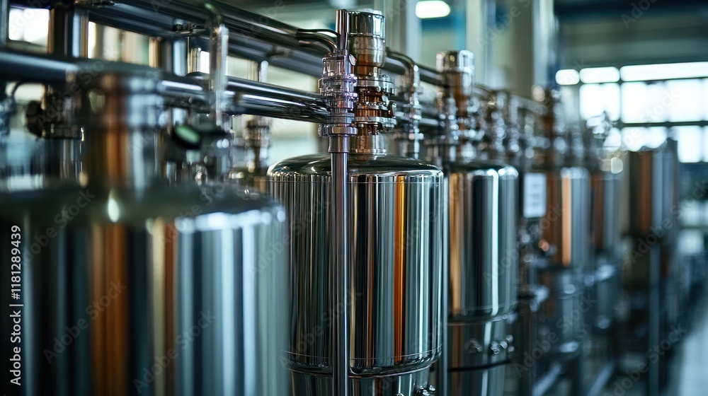 Advanced filtration and purification equipment inside a drinking water ...