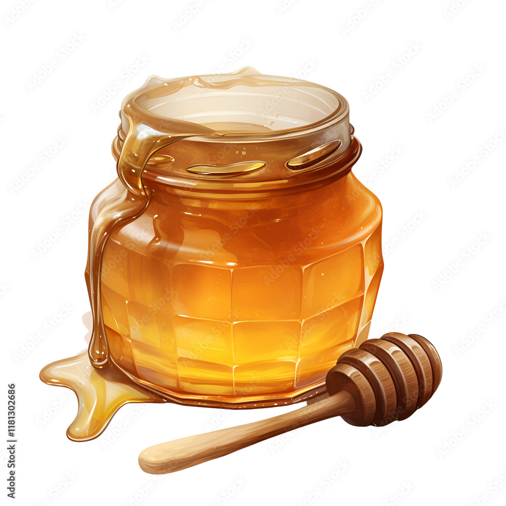 Honey Bee Clipart Vector Illustration Stock Photo | Adobe Stock