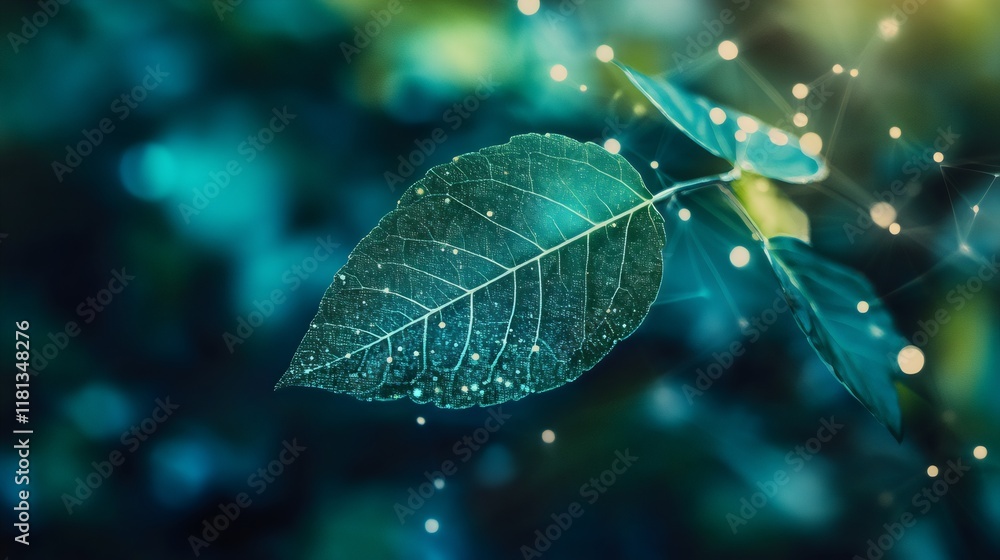Abstract technology background depicts ESG (Environmental, Social ...
