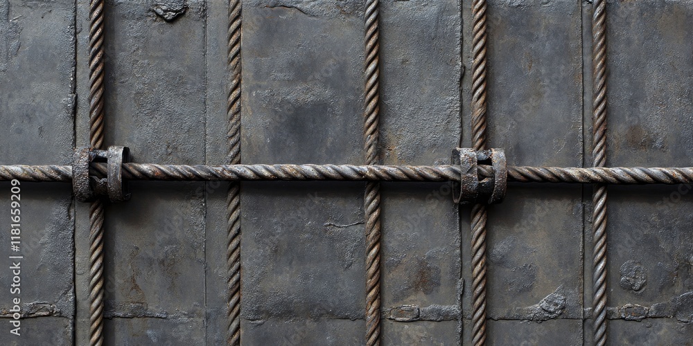 Profiled metal rebars designed for cardboard wall mounting armature ...