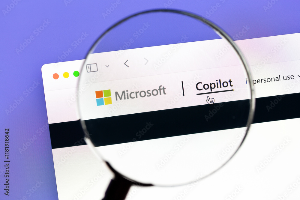 Ostersund, Sweden - Jan 8, 2025. Microsoft Copilot webpage. Microsoft Copilot is a generative ...