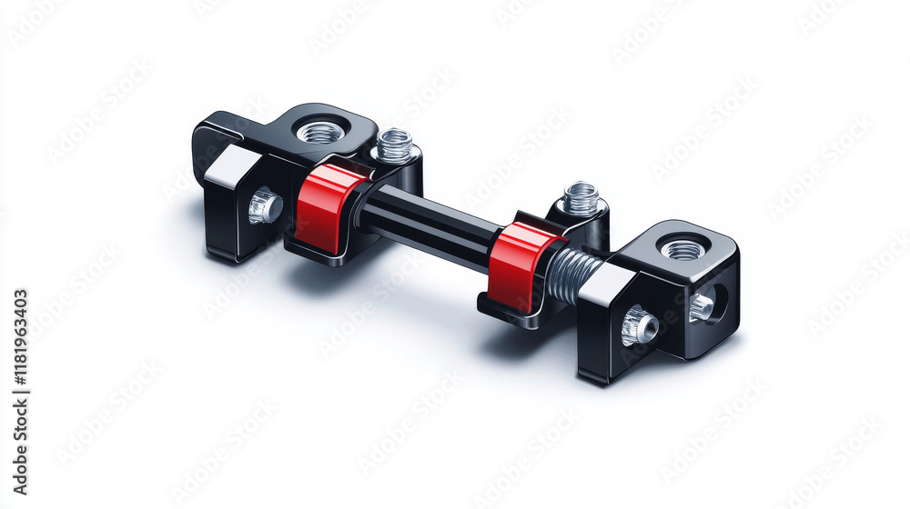 Car detail mounting bracket connector isolated realistic icon. Vector ...