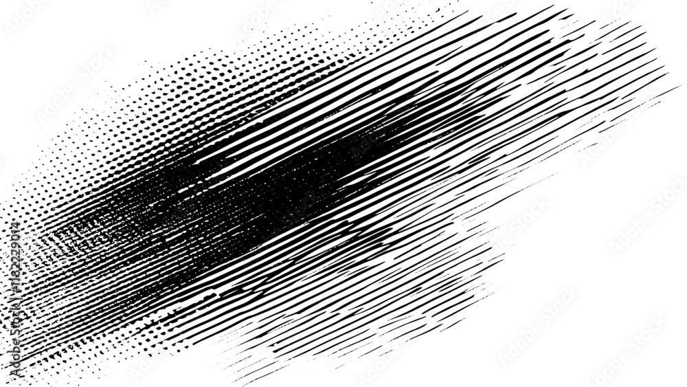 Black damage Dirty line grainy and scratches. Sketch crack black grain ...