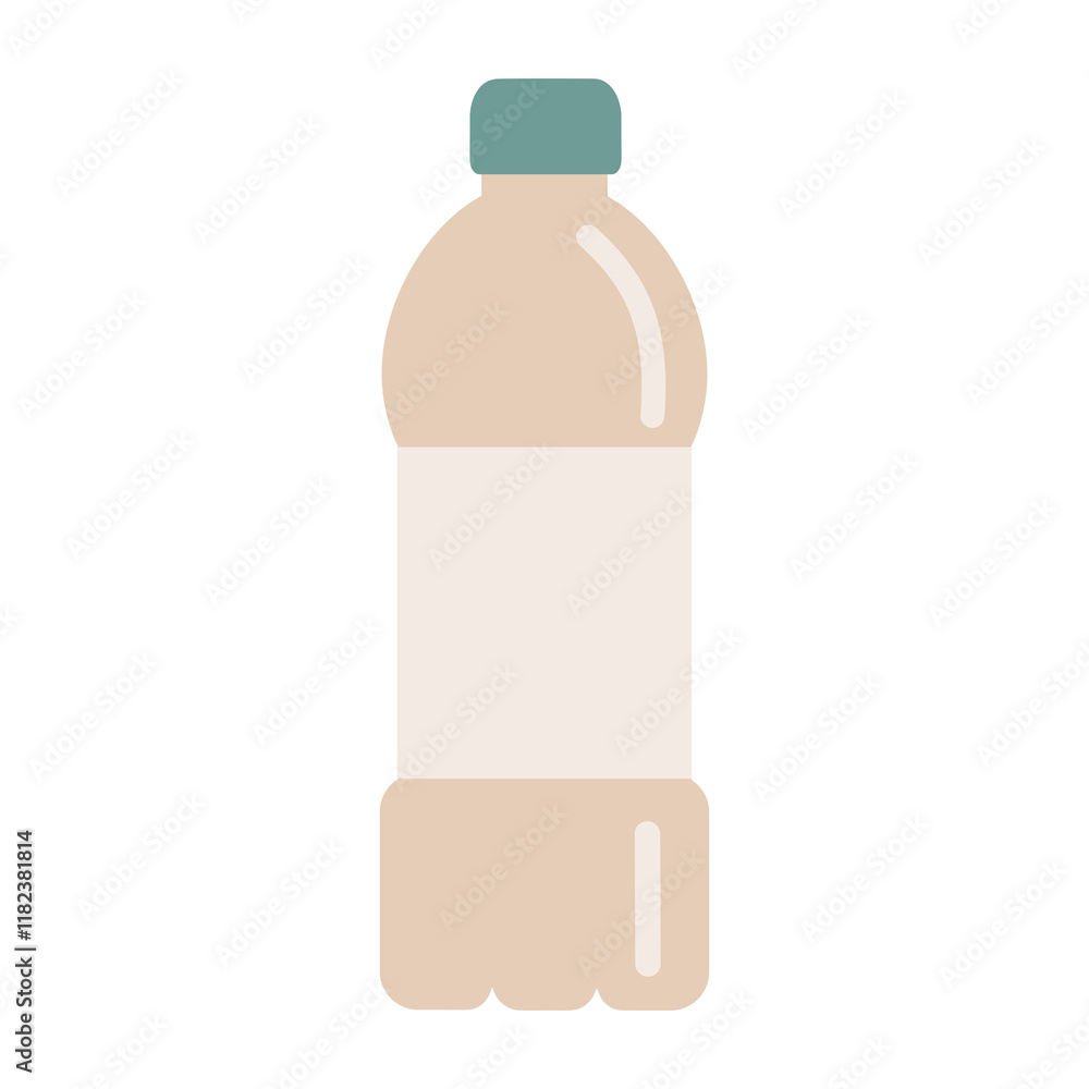 This PNG image on a transparent background shows a stylized beige ...