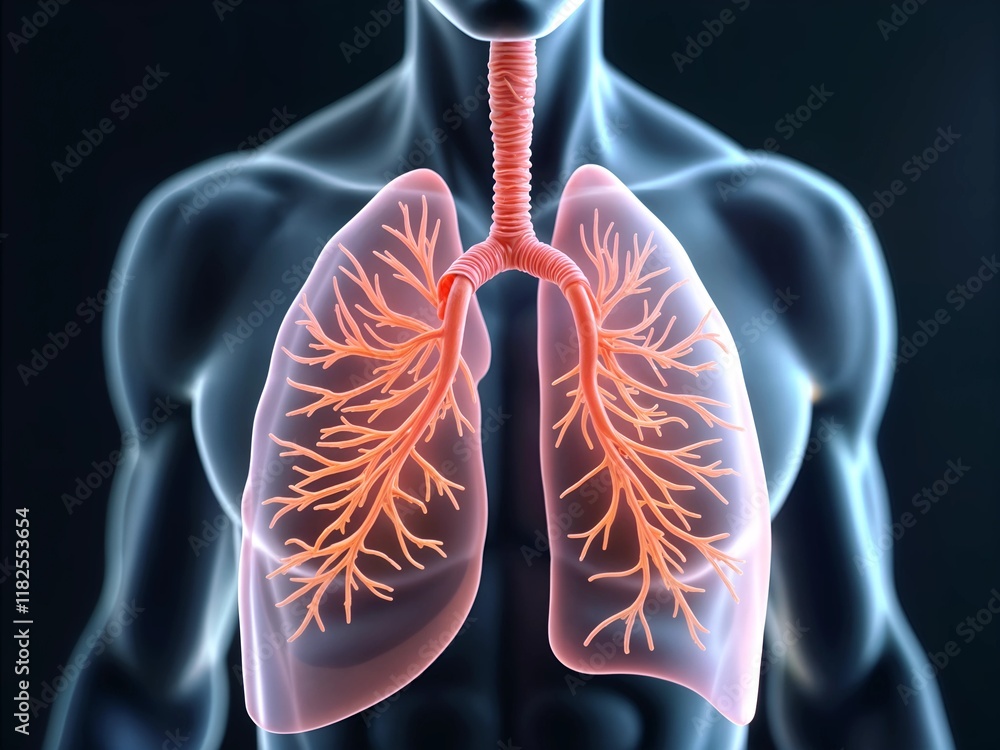 Anatomically accurate depiction of the human respiratory system ...