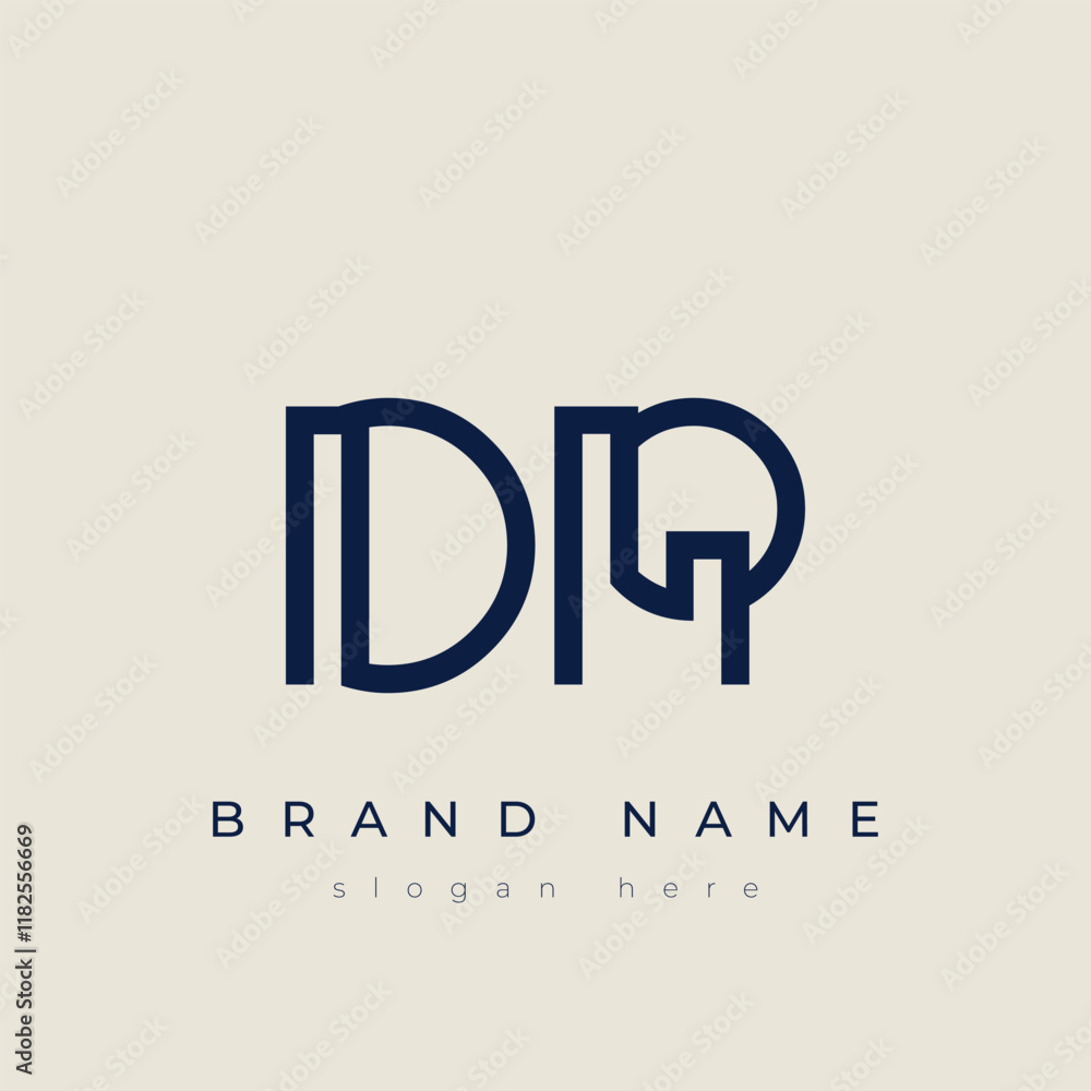 Vector de Stock D and R logo design. DR abstract Letters Logo Monogram ...