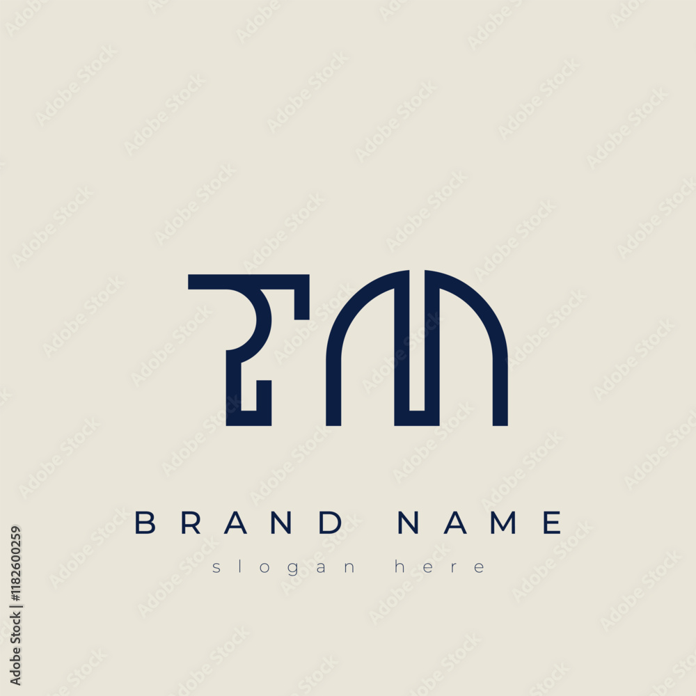 T and M logo design. TM abstract Letters Logo Monogram. This logo ...