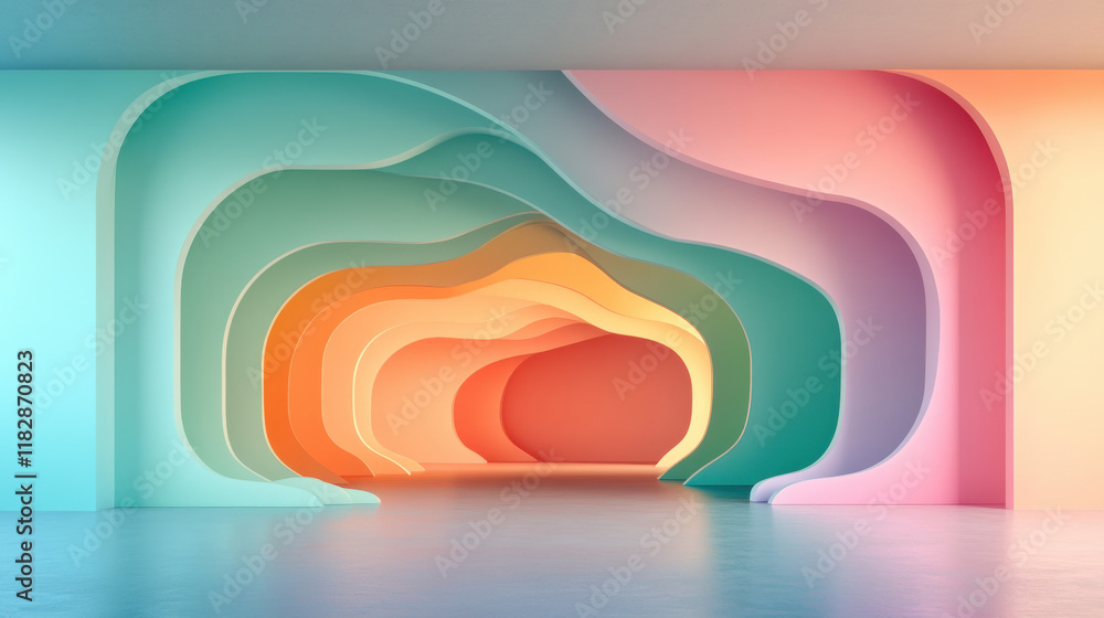 Parametric Design, A parametric installation artwork featuring flowing ...