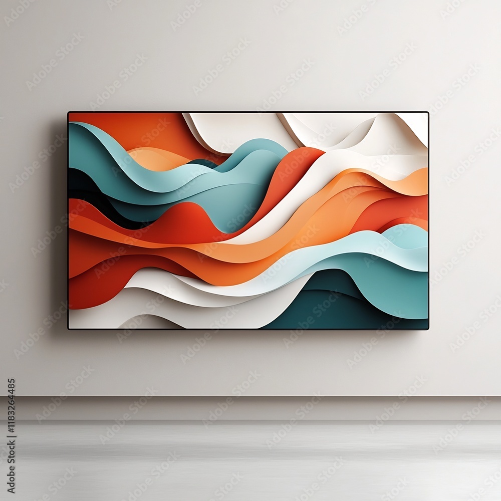 Mesmerizing marble effect display surface exhibiting a captivating ...