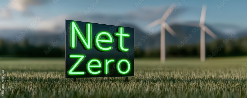 Clean energy power plant with solar panels, wind turbines, and a large ...