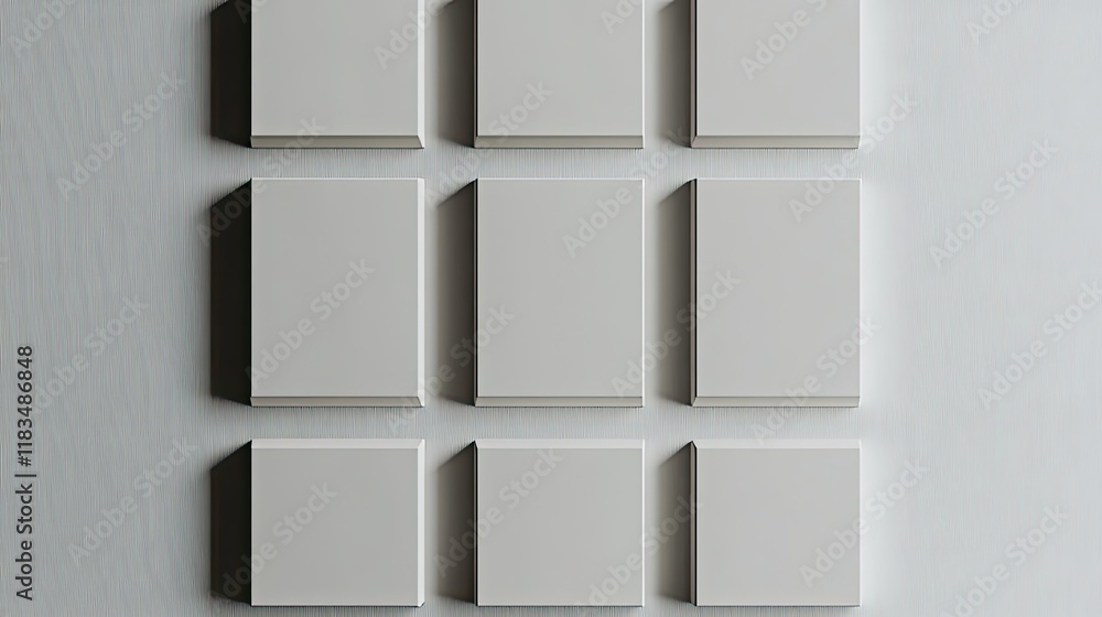 Mockup of a grid-style Instagram post featuring 3 rows of 2 squares ...