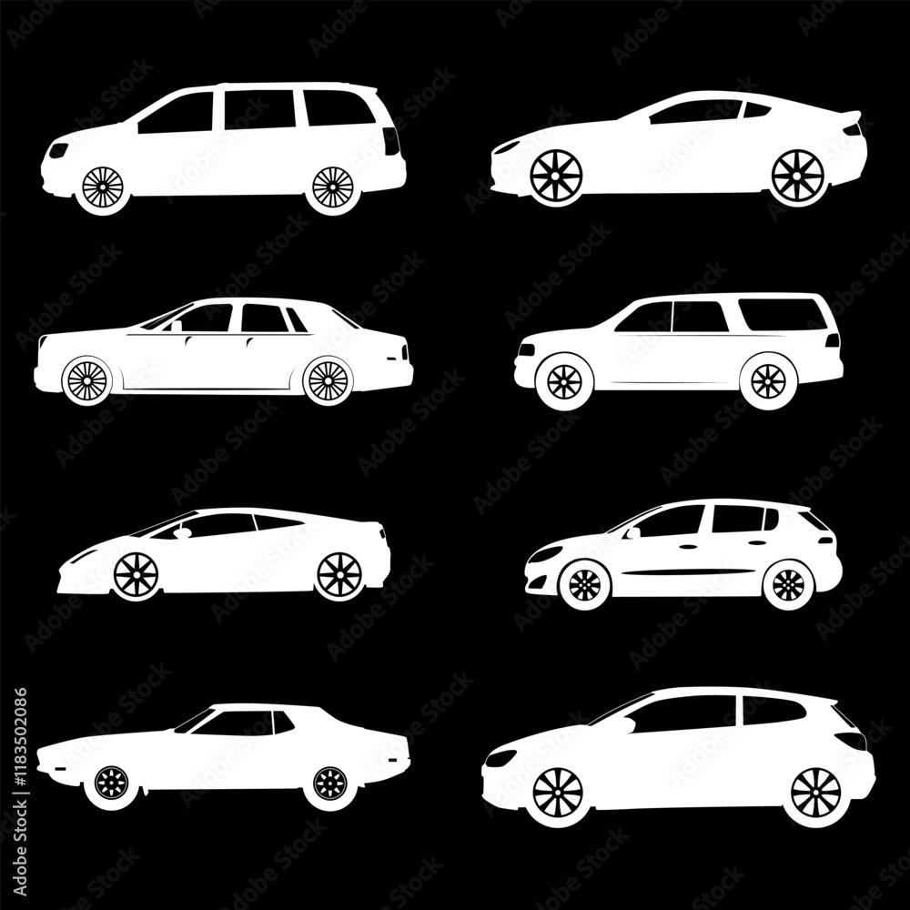 Transporttation vehicles automobile traffic of trasport car van truck ...