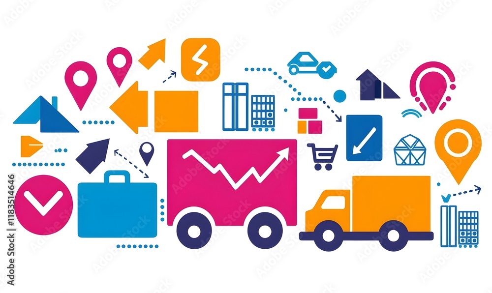 Global Supply Chain Strategy Overview, an infographic illustrating ... Global Supply Chain Strategy Overview, an infographic illustrating ...