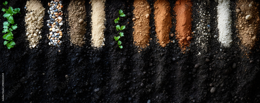 Soil Types Illustration: A Visual Guide to Diverse Soils Stock Photo ...