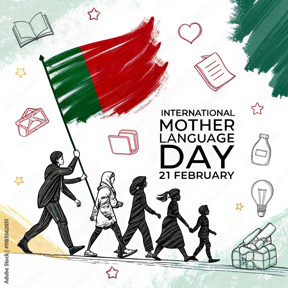 Title: Celebrate International Mother Language Day with vibrant ...