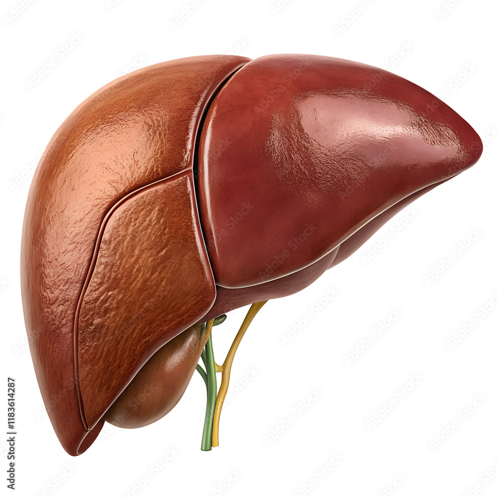 Realistic human liver illustration internal organ anatomy PNG, isolated ...