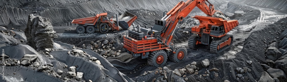 Visualize the heavy machinery and equipment used in mining operations ...