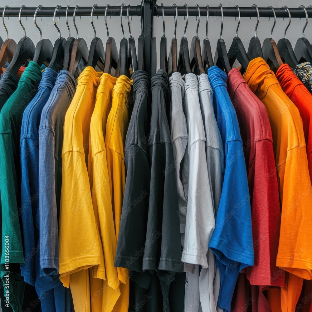 Sustainable fashion strategy circular economy focus clothing display ...