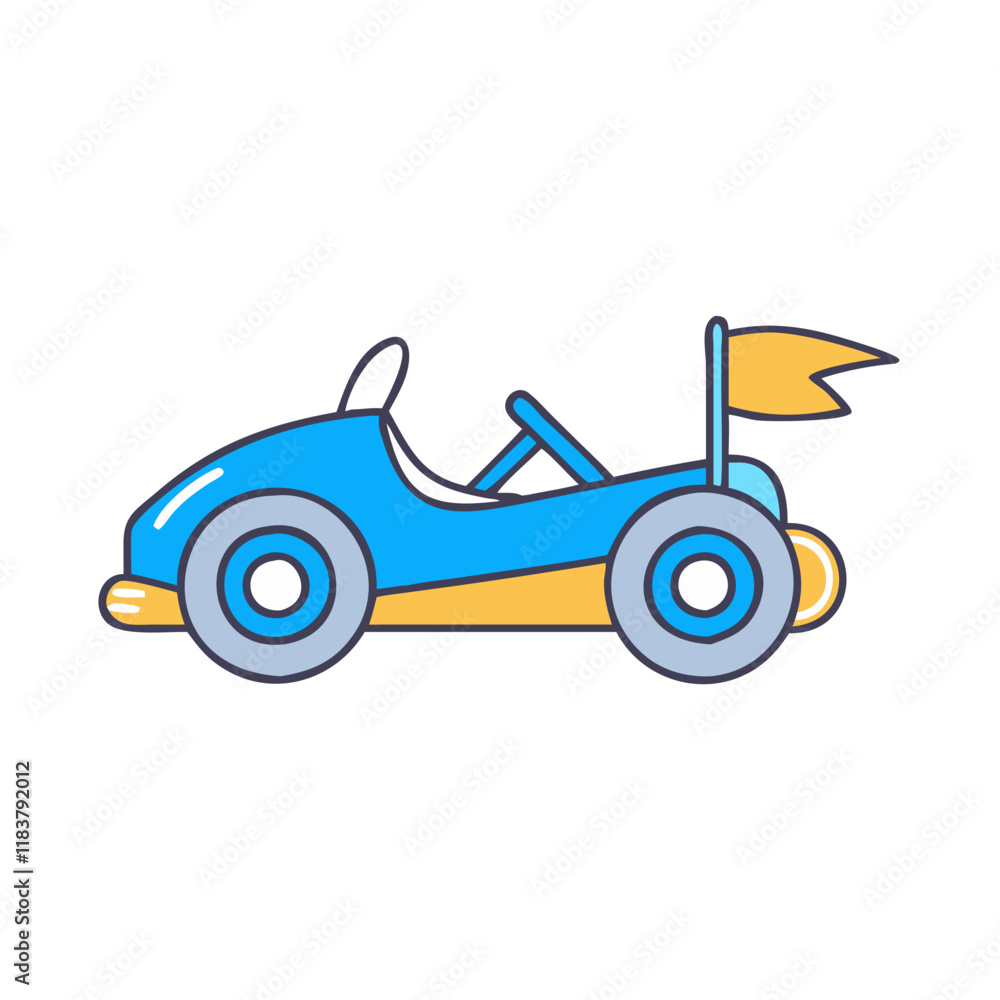 go kart vector icon, vehicles vector illustration - simple illustration ...