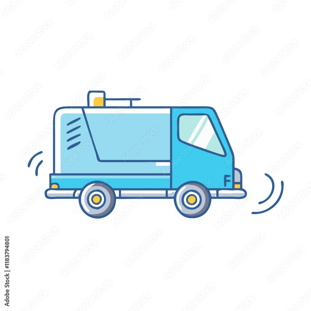 zamboni vector icon, vehicles vector illustration - simple illustration ...