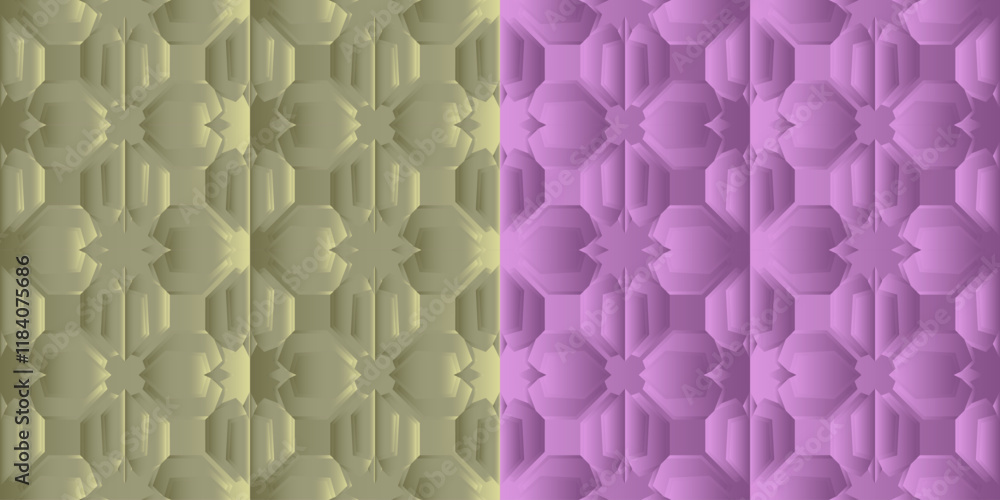 Geometric seamless patterns decor, seamless texture, vector ...