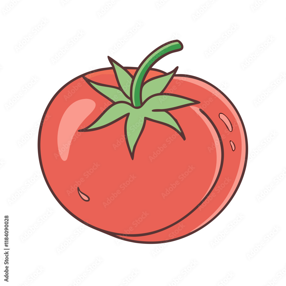 tomato vector icon, vegetables vector illustration - simple ...