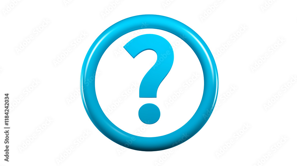 Blue question mark in a circle - perfect for help, FAQ, and query ...