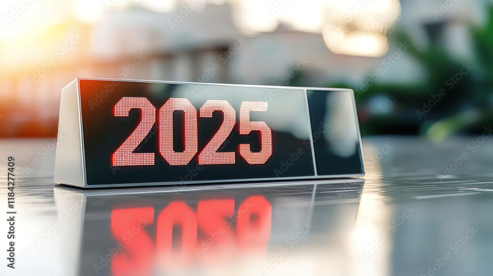 2025 Calendar highlights tax deadlines and coin values. Digital Clock ...