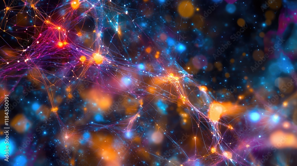 Quantum network communication with light trails representing data ...