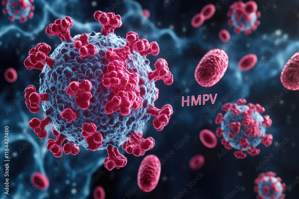 Human metapneumovirus, hMPV or HMPV —a type of RNA-containing virus of ...