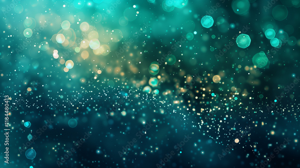 Teal green blue grainy color gradient background glowing noise texture ...