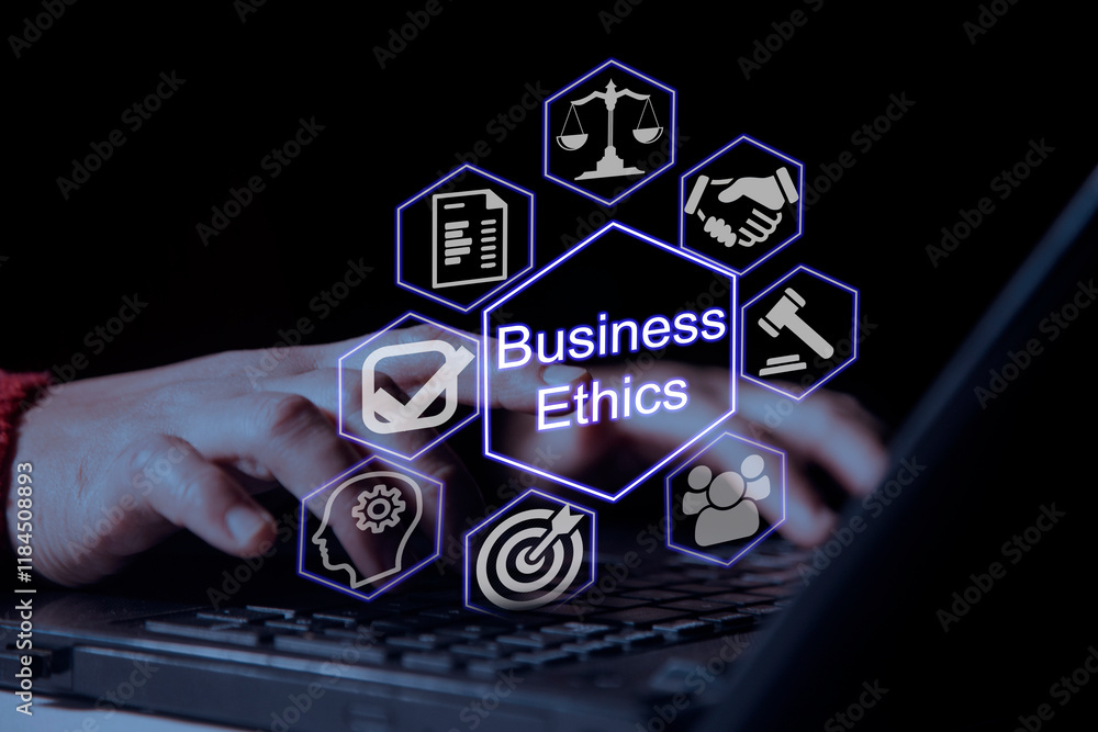 Business ethics Behavior and manners concept. Ethics and compliance ...