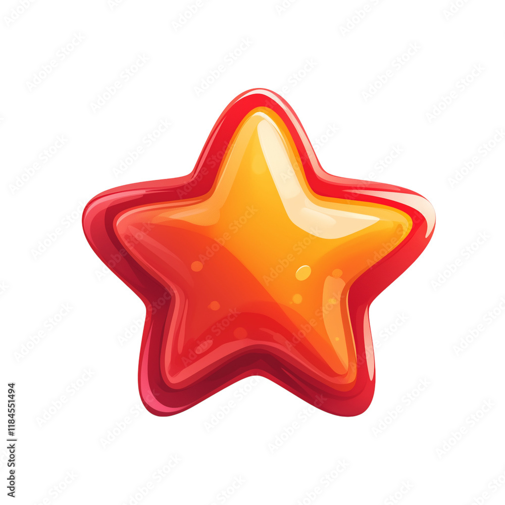 red star icon cut-out. png decorative transparent background. flat ...
