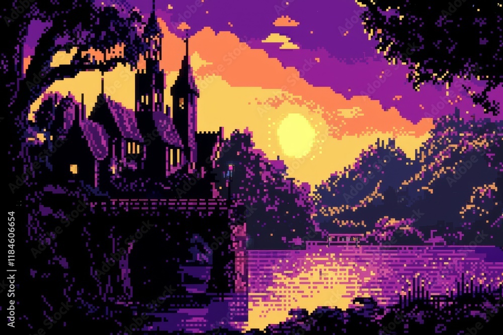 Experience the magic of an 8-bit world where colors run wild and ...