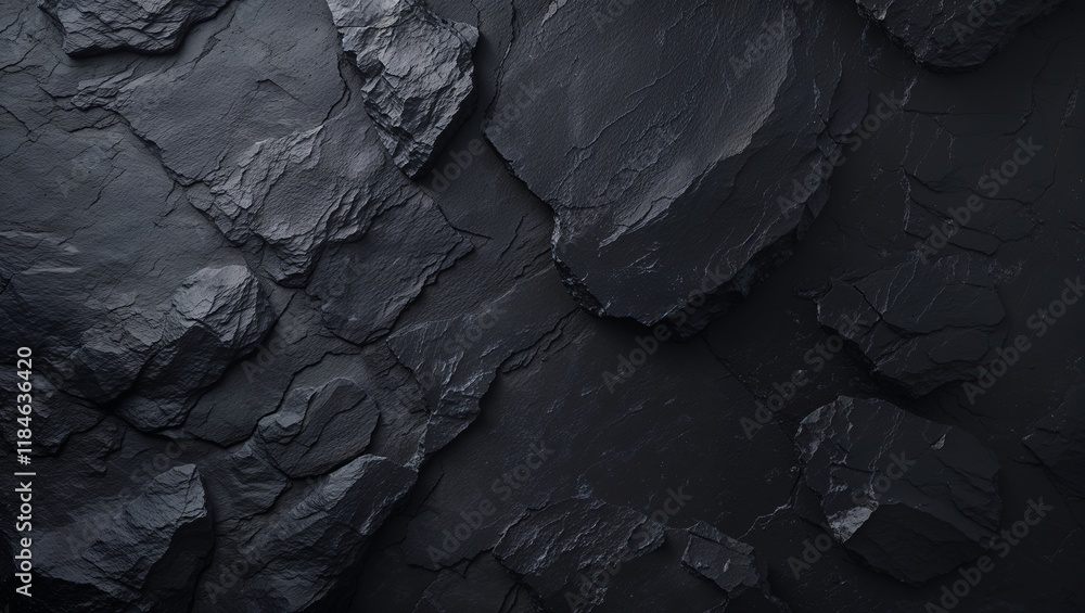 Phoenix Rising from a Dark, Moody Black Abstract Background with Fiery ...