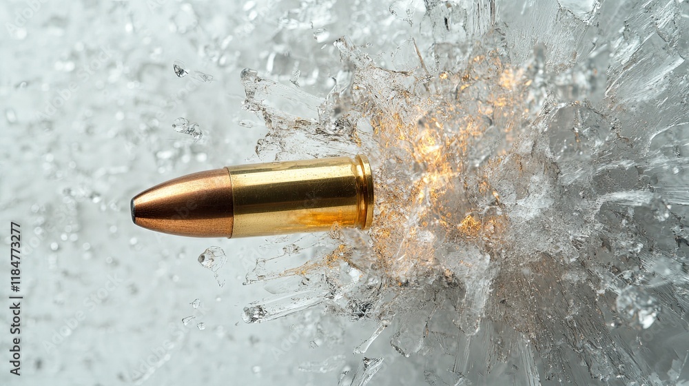 Bullet trace and bullet isolated on a white or transparent background ...