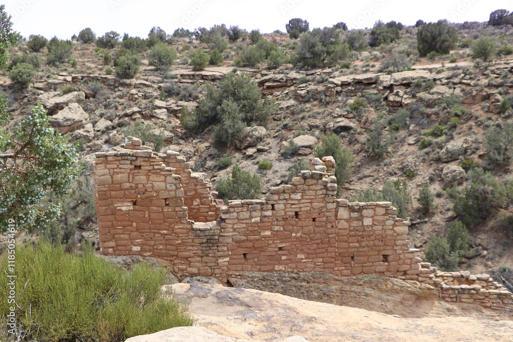 Native Puebloan ruins at Hovenweep National Monument in Utah. Stock ...