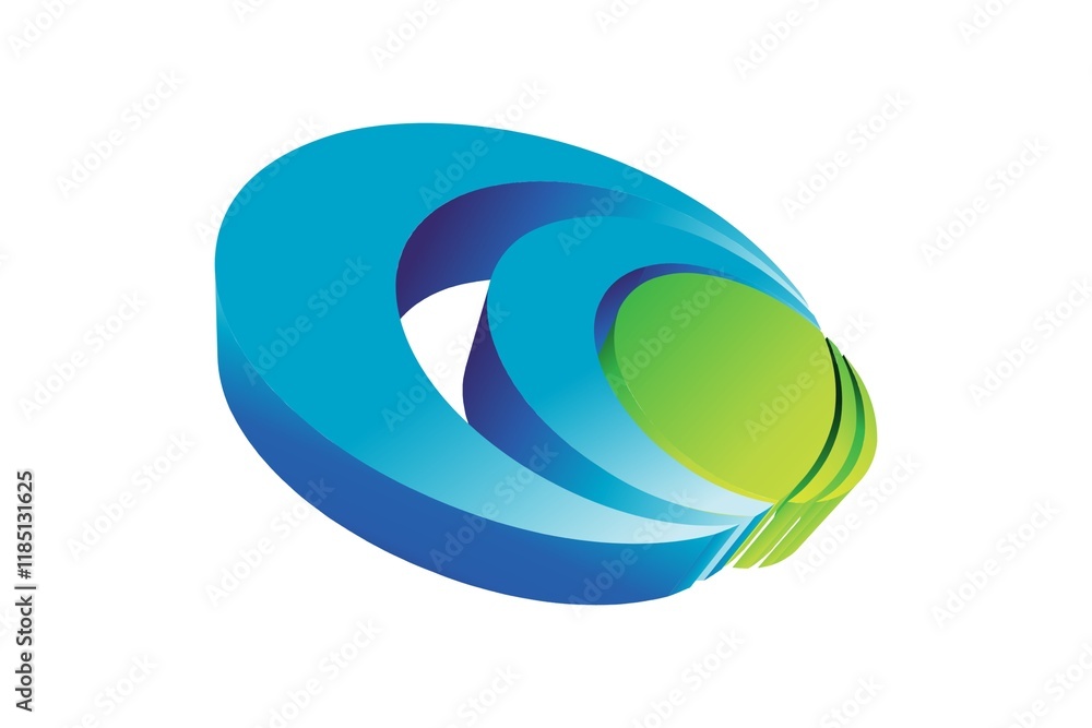 abstract logo design. a dynamic interplay of overlapping shapes in ...