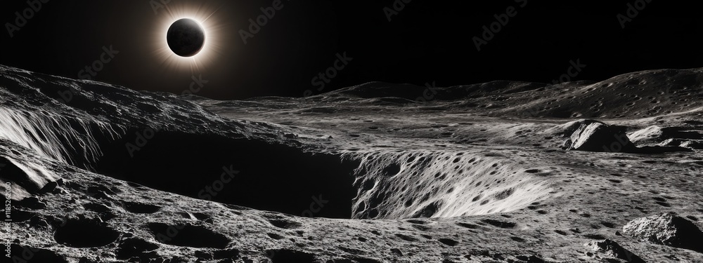 An extraordinary perspective of a remote lunar crater with rare ...