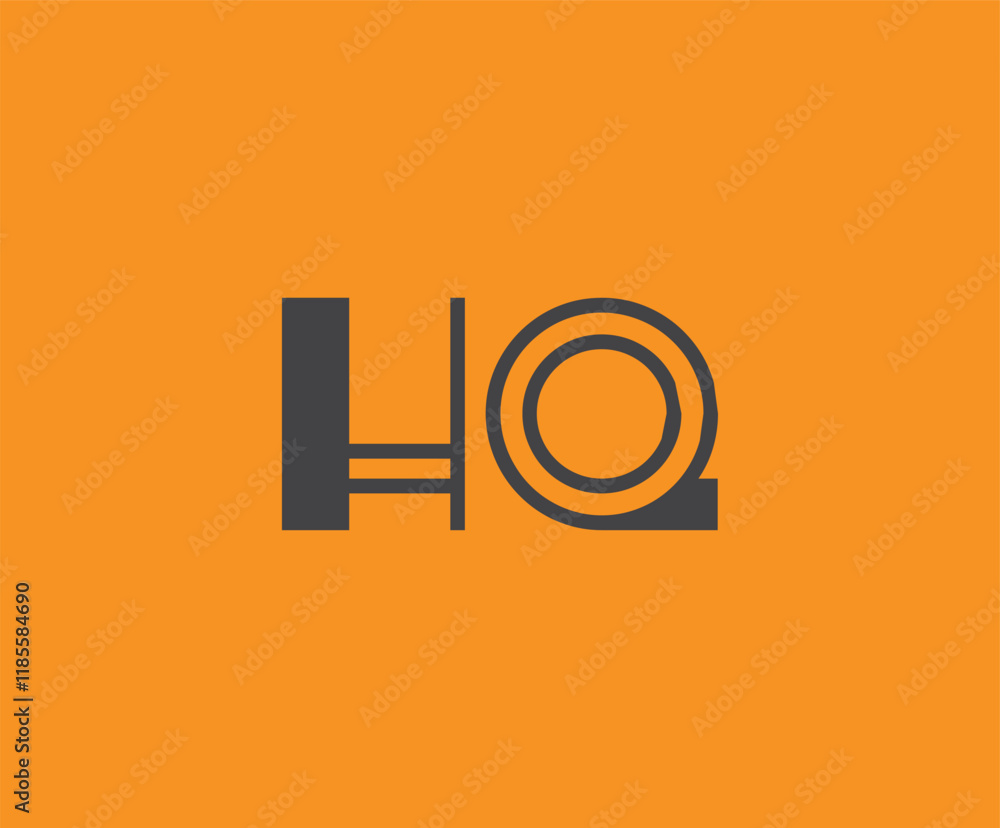 H and Q logo design. HQ abstract Letters Logo Monogram. This logo ...