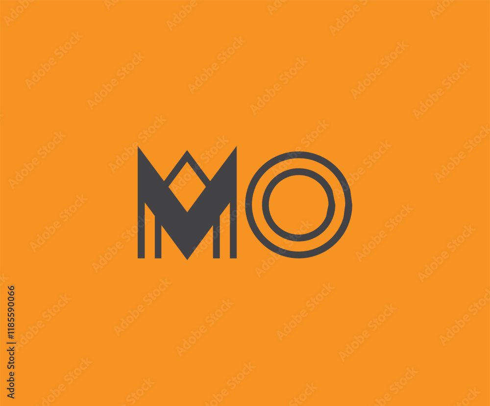 M and O logo design. MO abstract Letters Logo Monogram. This logo ...