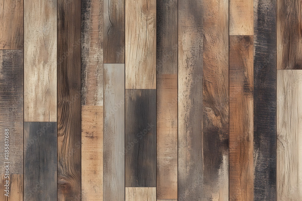 Rustic reclaimed wood planks texture background Stock Photo | Adobe Stock