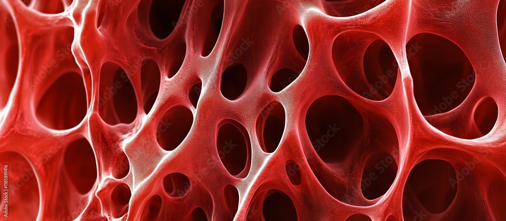 Microscopic View of Red Bone Marrow Structure: A Detailed Look at the Intricate Network of ...