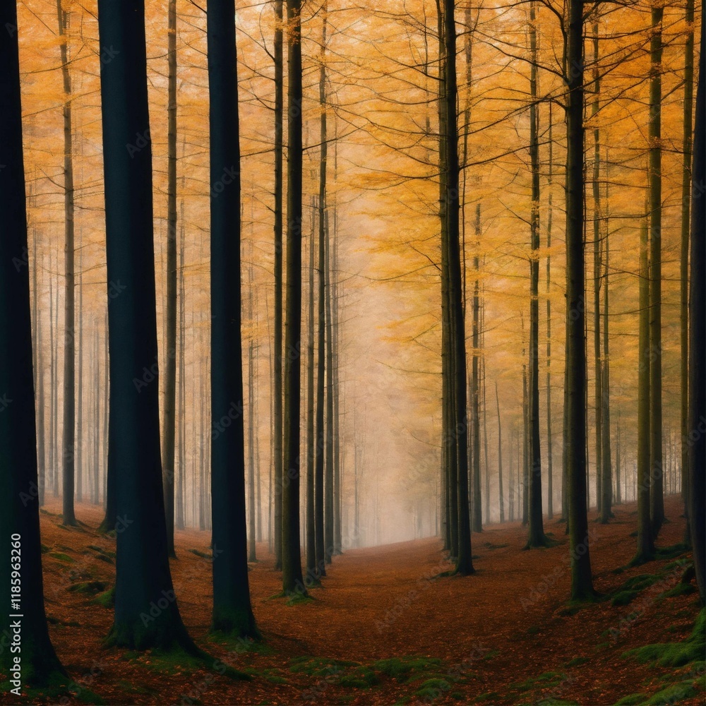 High-resolution photograph, recursive art, a trees landscape,"/8k ...