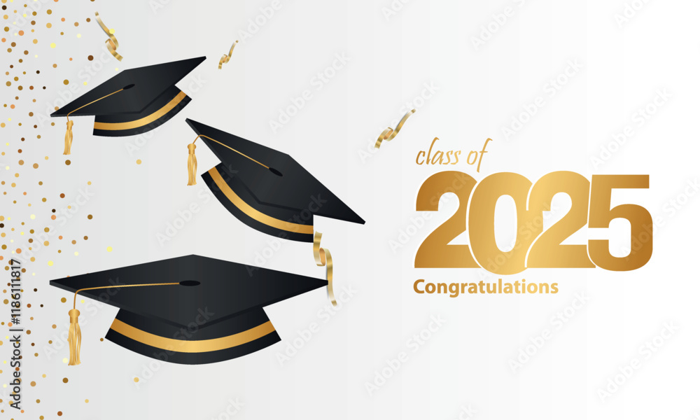 Class of 2025. Congratulations lettering logo design. Congratulations ...