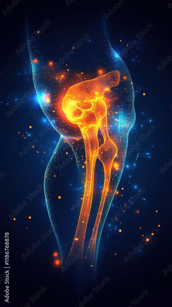 Human Knee Joint: Anatomy, Structure, and Function. A Detailed 3D Model ...