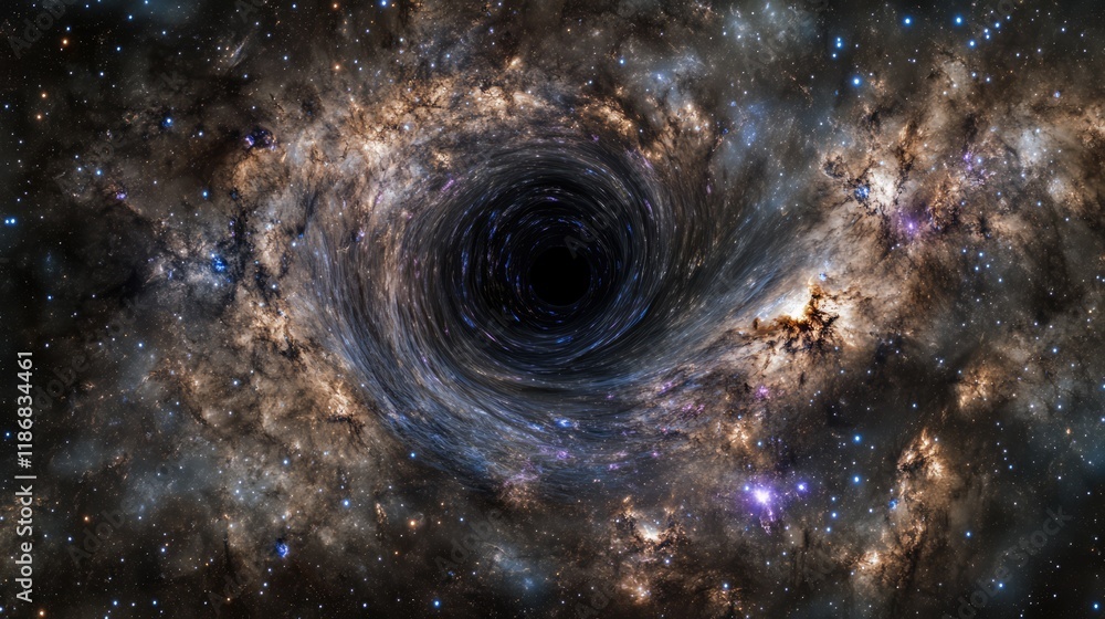 "Realistic Black Hole Illustration in Stunning 8K – High-Resolution ...